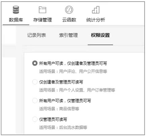 云数据库 4权限设置 前端教程 极客文档