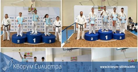 Пълен комплект медали за каратеки от Силистра Кворум Силистра