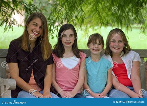Group Of Girls Stock Image Image Of Group Girls American 1244459