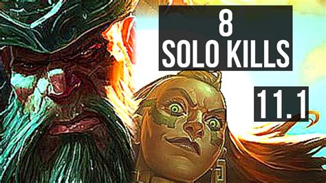 Gangplank Vs Illaoi Top 2 6m Mastery 8 Solo Kills 500 Games Br