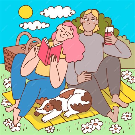 국제 피크닉 데이 축하를 위한 일러스트레이션 무료 벡터