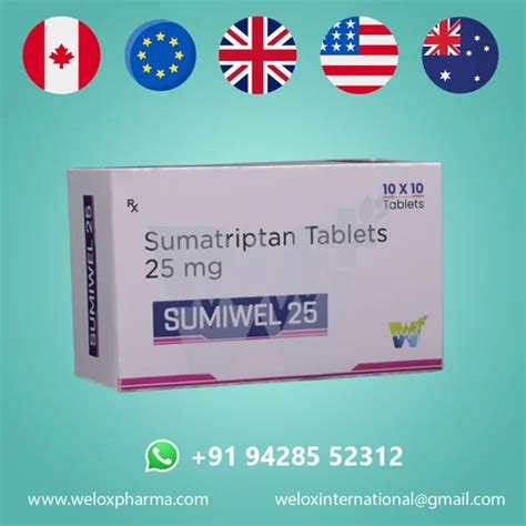 Sumiwel Sumatriptan Tablets 25 Mg At ₹ 330strip Imitrex Tablet In