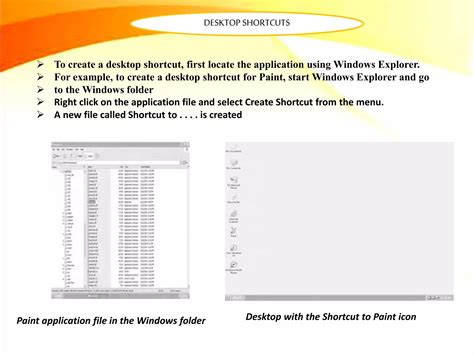 creating shortcuts r d sivakumar pptx desktops computing