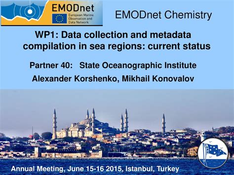 Emodnet Chemistry Wp Data Collection And Metadata Compilation In Sea
