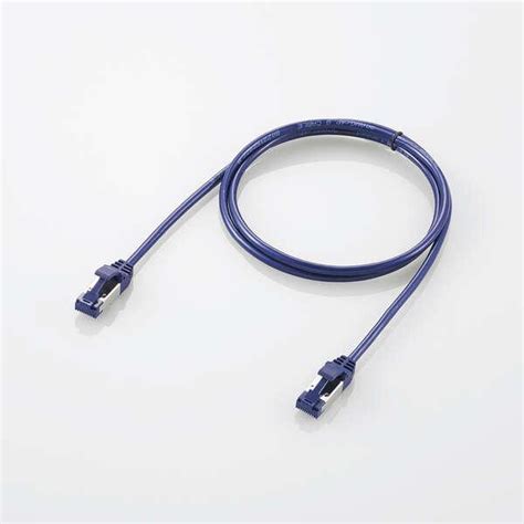 エレコム Cat8準拠 Lanケーブル ランケーブル インターネットケーブル ケーブル ツメ折れ防止 スリムケーブル 1m ブルーメタリック