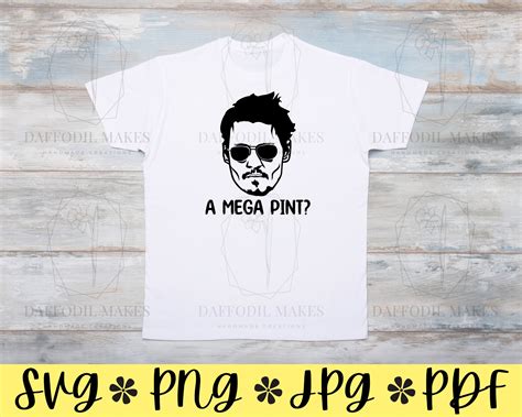 Johnny Depp Mega Pint Svg File Svg Justice For Johnny Depp Etsy