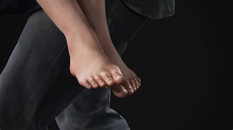 The Last Of Us Parte Ii Ellie Feet Front View By Gabrielsantos400 On