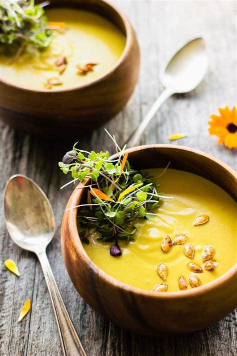 Curried Acorn Squash Cream Soup With Coconut Milk One Clever Chef