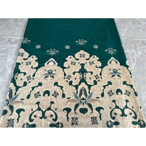 Hijau Contemporary Modern Batik Cloth Emerald Green Batik Emerald 2 Meters Shopee Malaysia
