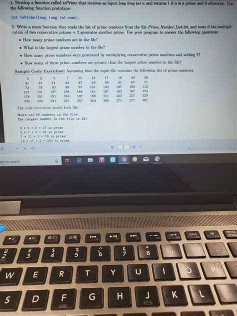 Solved Otherwise Use Develop A Function Called Is Prime Chegg