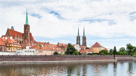 Premium Photo View Of Churches In Ostrow Tumski In Wroclaw