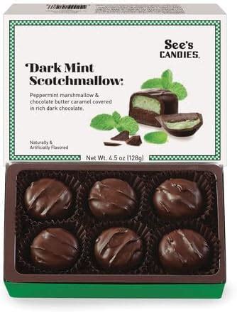 Sees Candies 45 Oz Dark Mint Scotchmallow Grocery