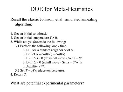 optimization with meta heuristics ppt download