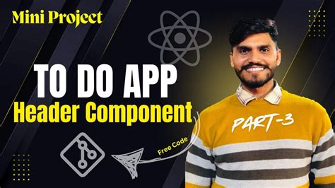 Header Component React And Material Ui Todo App Part 3 Youtube