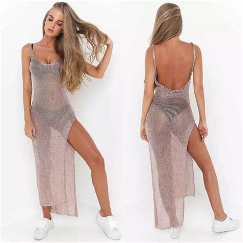 Sheer Bodycon Beach Dress Sexy Stretchy Summer Dress Etsy