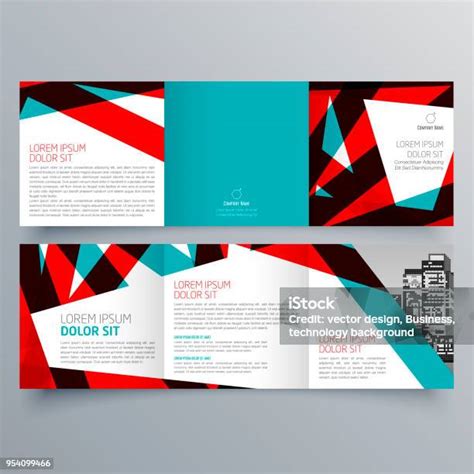 브로셔 디자인 브로셔 템플릿 창조적인 삼중 트렌드 브로셔 3단 브로슈어에 대한 스톡 벡터 아트 및 기타 이미지 3단 브로슈어 개념 검은색 Istock