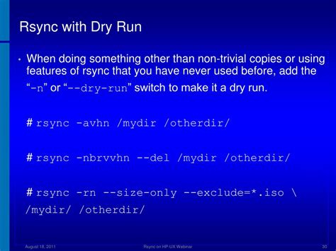 Ppt Rsync On Hp Ux Brief Presentation By Unixlinux Apprentice With