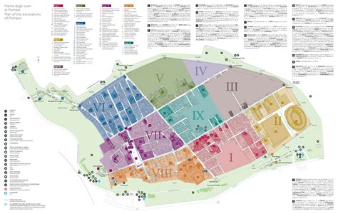 Tourist Map Of Pompeii Ruins