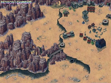 Deadlands Map Desert Valleytown Rdeadlands