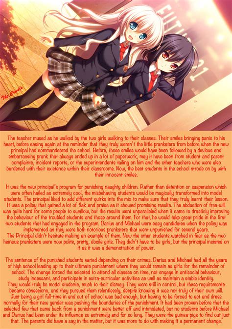 Tg Caption Delinquint Duo By Tg Cradle On Deviantart