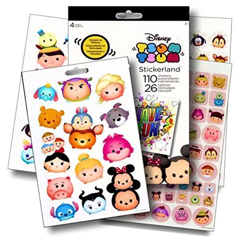 Disney Tsum Tsum Fun Set Tsum Tsum Stickers And Tattoos Bundle With