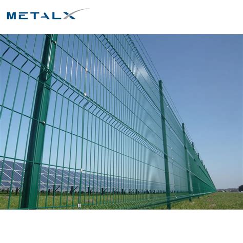 Security Wire Fencing 3D Triangular Bending Wire Mesh Fence PVC Welded
