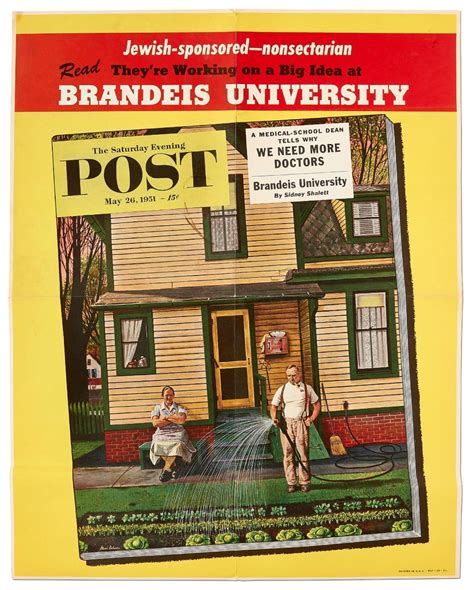 Poster The Saturday Evening Post May 26 1951 Jewish Sponsored