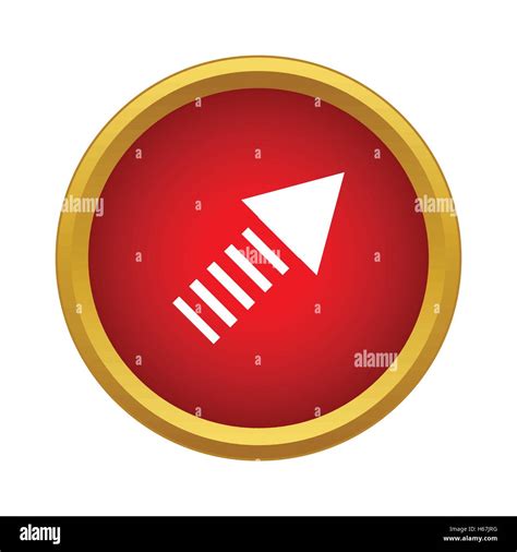 An Ascending Arrow Icon Simple Style Stock Vector Image Art Alamy