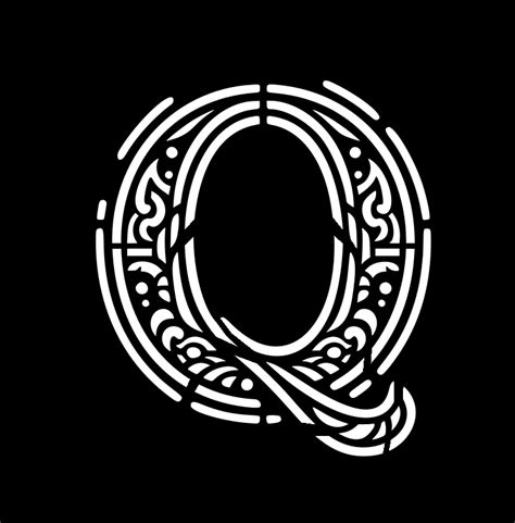 Stencil letter Q by Nina Máčová Download free STL model