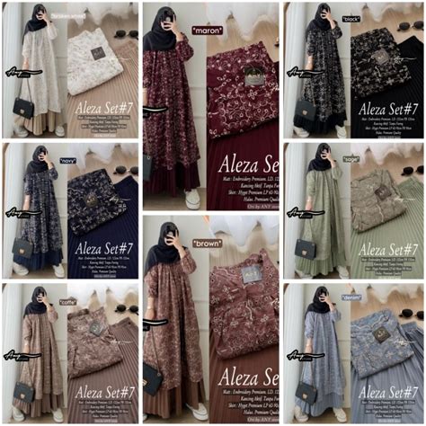 Jual Aleza Set 7 Rok Dan Aleza Set 10 Rok By Any Shopee Indonesia