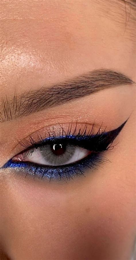 Makeup Looks To Make You Shine In Nude Shimmery Dark Blue