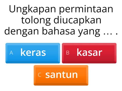 Permintaan Tolong Quiz