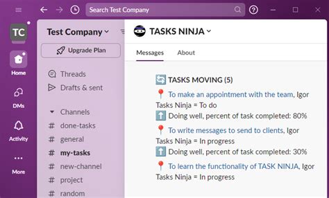 Track Tasks Progress Tasks Ninja