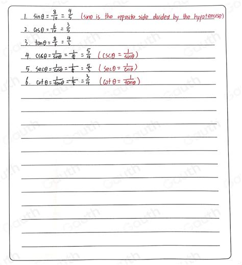Solved Identify The Equivalent Of The Following Trigonometric Ratio