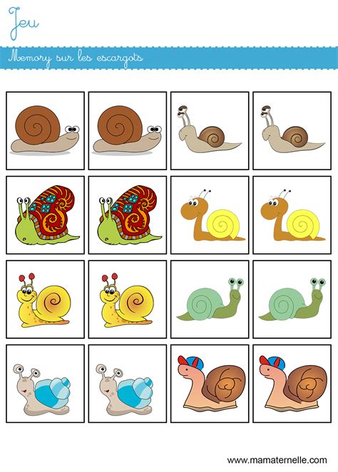 Jeu Memory Sur Lautomne Ma Maternelle
