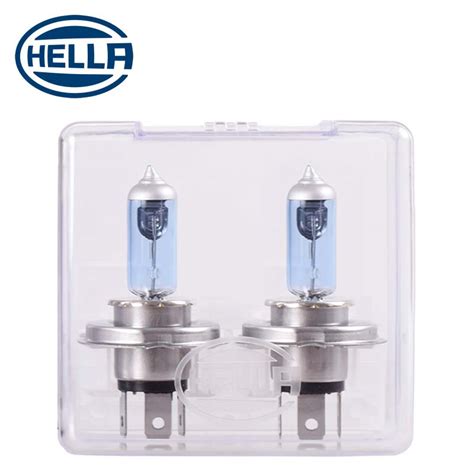 海拉12v适用朗逸明锐赛欧卤素汽车大灯近光h1 H4 H11 H7超亮灯泡 虎窝淘