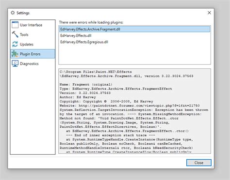 Paint Net Odd Crash Report Troubleshooting Bug Reports Paint NET Forum