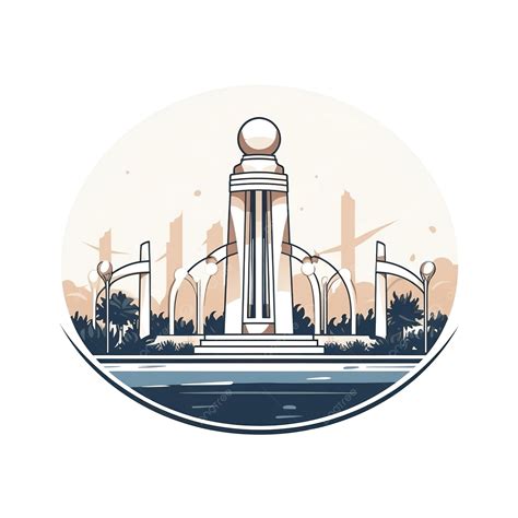 Monumen Jogja Kembali Yogyakarta Graphic Element Illustration City