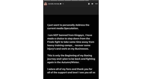 Onlyfns Star Daniella Hemsley Breaks Silence On Rumored Ban From