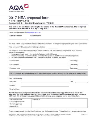 Nea Proposal Form Fill Online Printable Fillable Blank PdfFiller