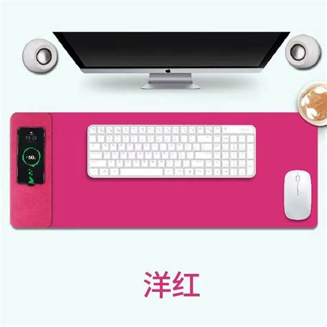 Mouse Pad Wireless Charger Rubber Mouse Pad Wireless Charging Qi Mobile