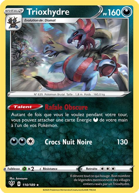 Trioxhydre Épée et Bouclier Ténèbres Embrasées 110 Poképédia