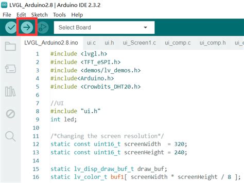 Esp32 Hmi 28 Inch Arduino Tutorial Elecrow Wiki