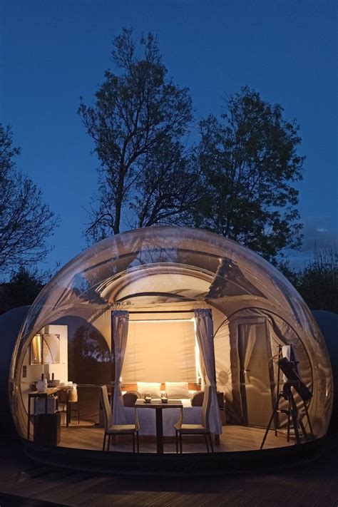Camping Tent Outdoor Inflatable Bubble Tent Large Diy Cabin Air Bubble