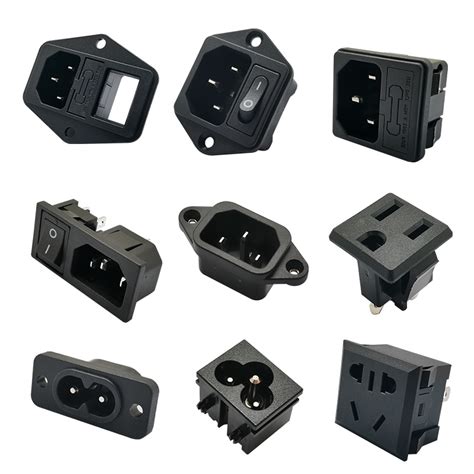 Ac Power Socket Connector Double Fuse Power Entry Module Electrical