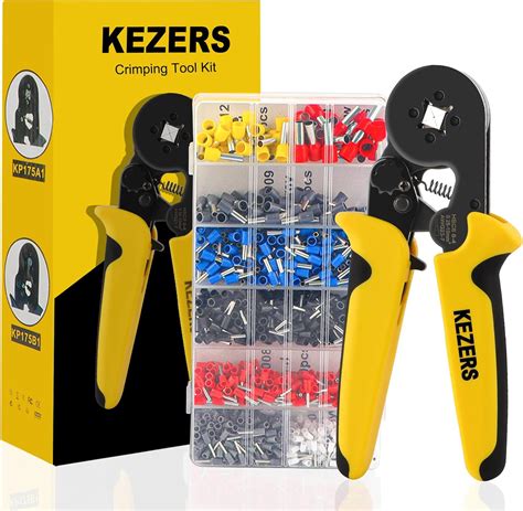 Kezers Crimpadora Terminales El Ctricos Alicates De Terminales Con Regulador De Fuerza Con