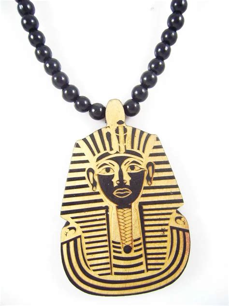 Pharaoh Of Egypt Good Wood Hip Hop Wooden Necklace Rosary Jewery In