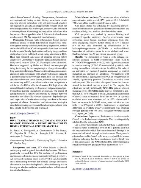 Pdf Hiv 1 Transactivator Factor Tat Induces Damage Through A Redox