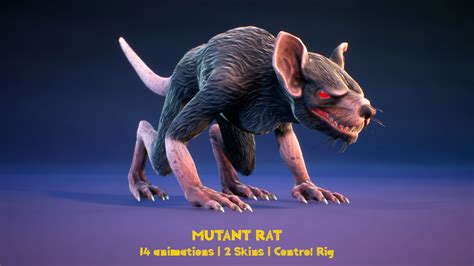 在角色创建的mutant Rat 虚幻引擎商城