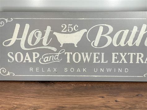 Farmhouse Bathroom Sign